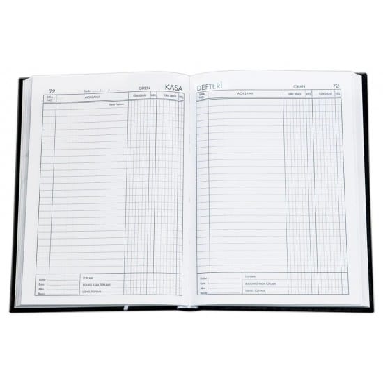 Kasa Defteri 20 x 28 cm 160 Yaprak